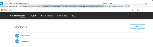 Bots sample with speech recognition and synthesis | Enzo Contini Blog
