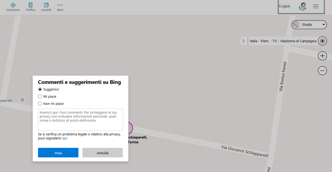 How to report an error in Bing maps site or in Microsoft Maps app ...