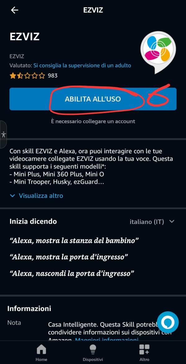 Come collegare ad Alexa delle telecamere Ezviz | Enzo Contini Blog