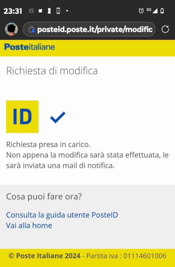 PosteID: come modificare i dati del documento di riconoscimento quando scaduto, in modo da poter ...